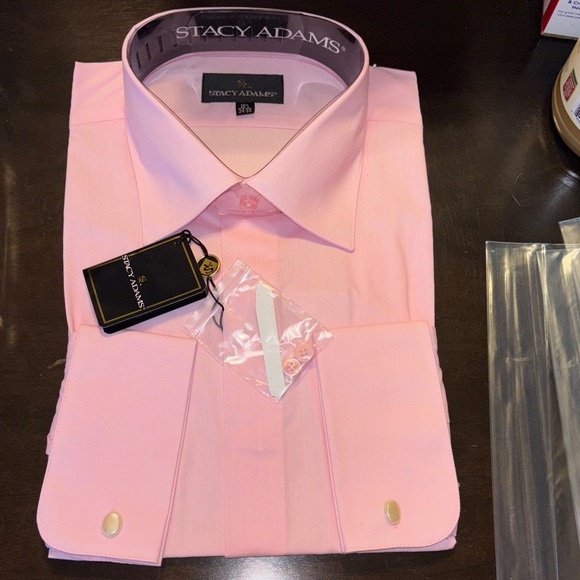Stacy Adams | Shirts | Stacy Adams Mens Light Pink Dress Shirt | Poshmark